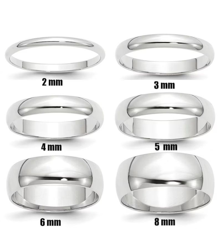 Understanding Wedding Band Sizes: A Guide